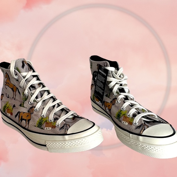 Converse | Shoes | Converse Wild Horses Hi Tops Gray Canvas Twisted ...